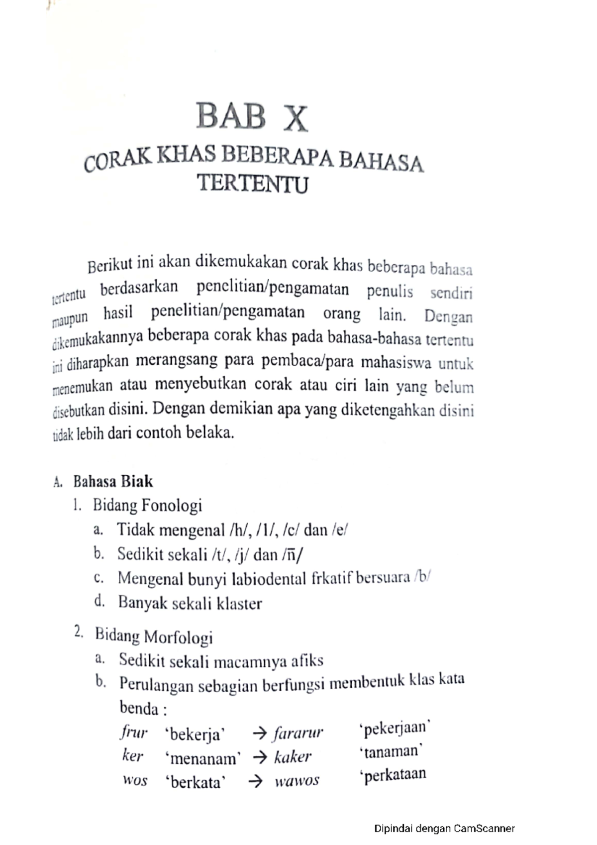 Corak khas beberapa bahasa - engineering - Studocu