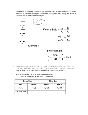 IC Engines Numerical - These are practice questions for applications of ...