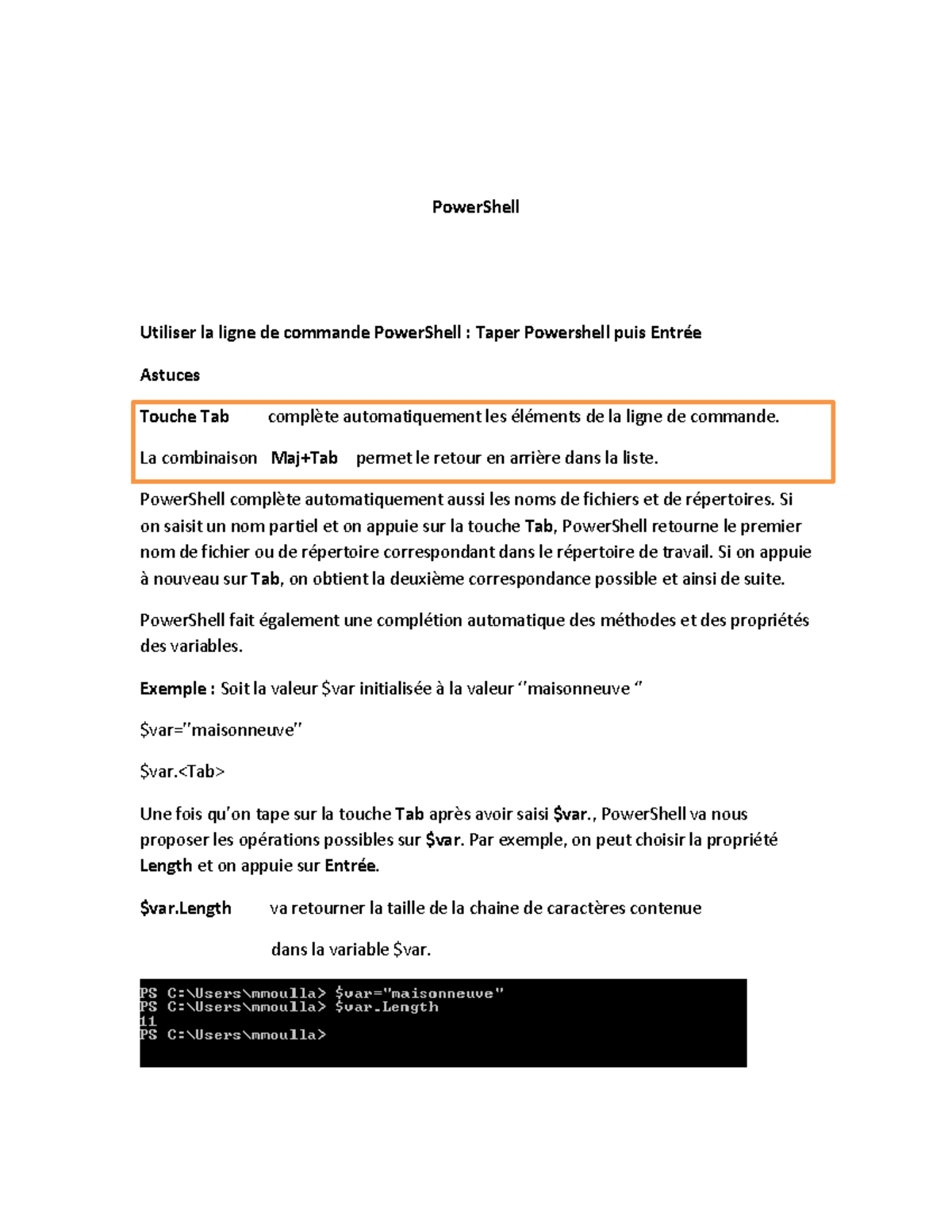 Introduction a Powershell - PowerShell Utiliser la ligne de commande ...