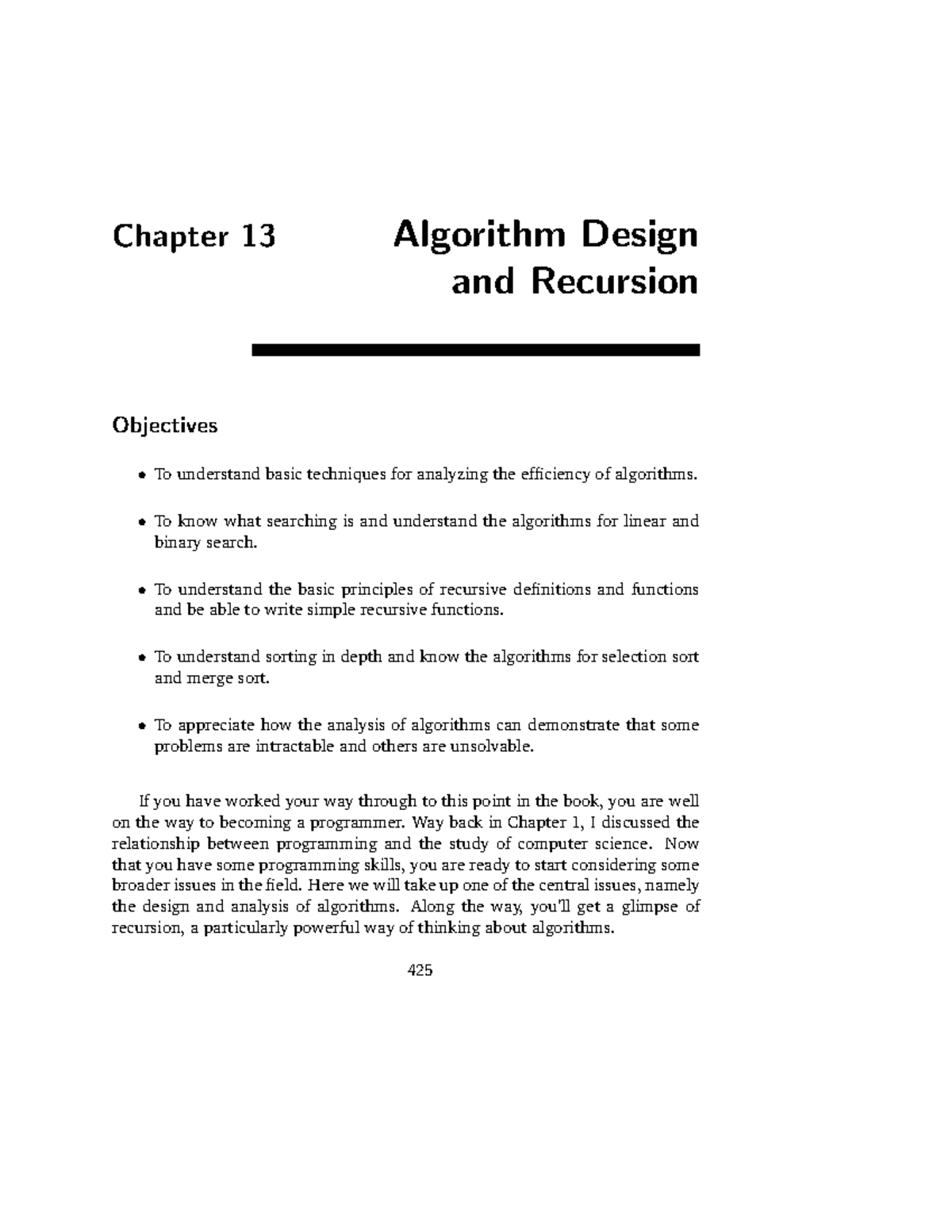 Silo NOTES of WRAV201 for Recurssion - Chapter 13 Algorithm Design and ...
