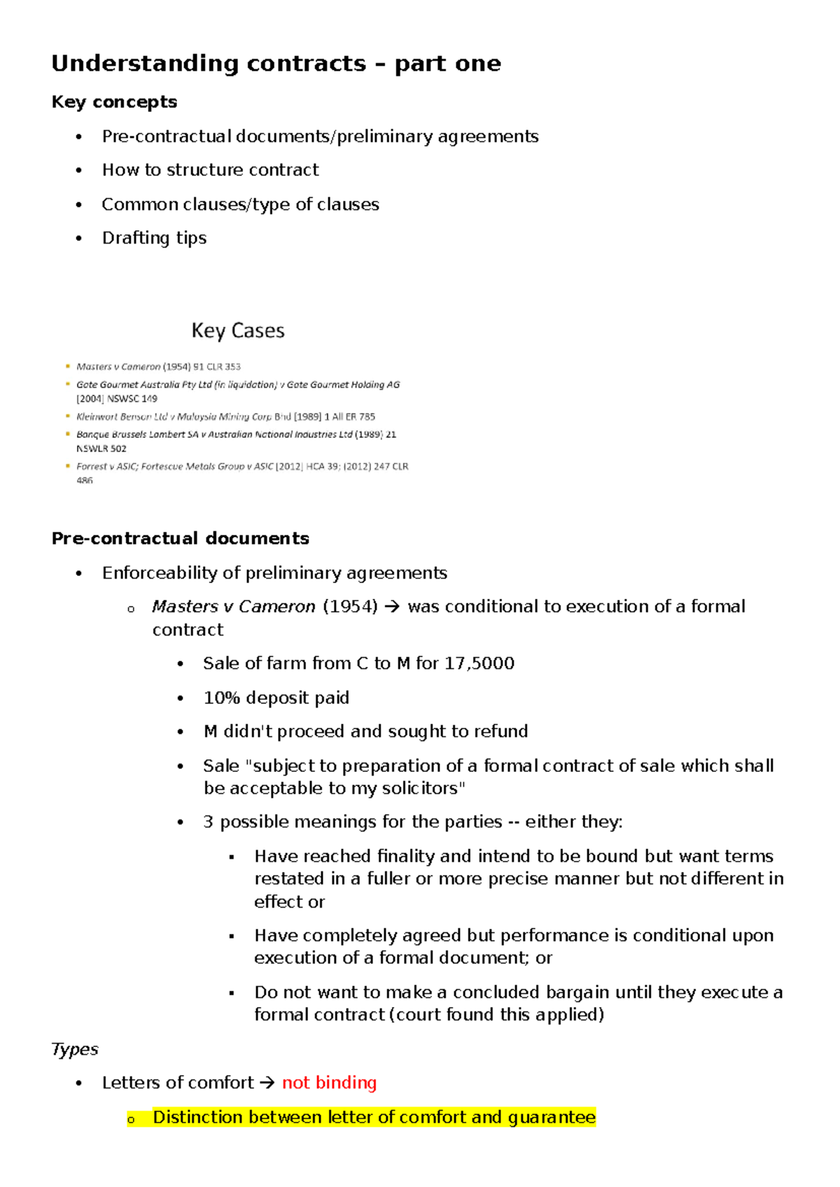Contracts e test - Understanding contracts – part one Key concepts Pre ...