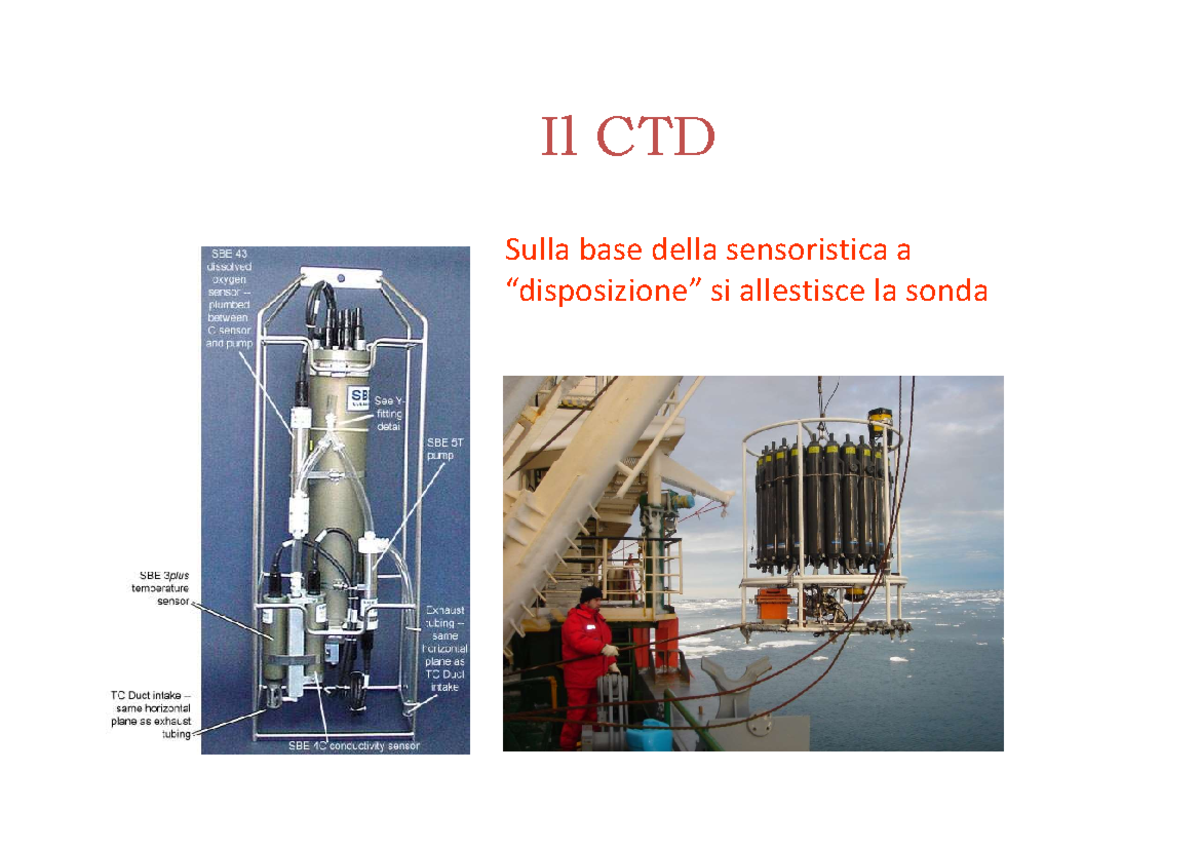 04-Strumenti CTD 19 19 - Il CTD Sulla base della sensoristica a ...