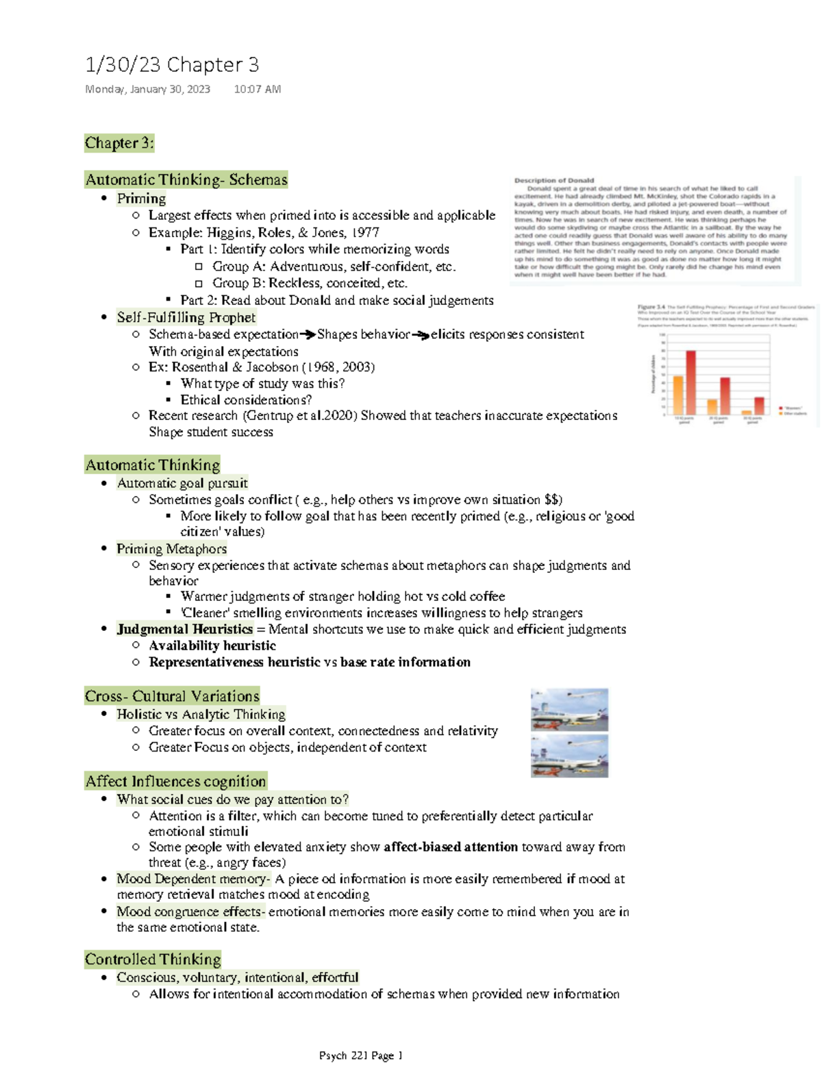 Psych 221 1-30-23 - Lecture notes. Professor is Sarah Myruski - Chapter ...