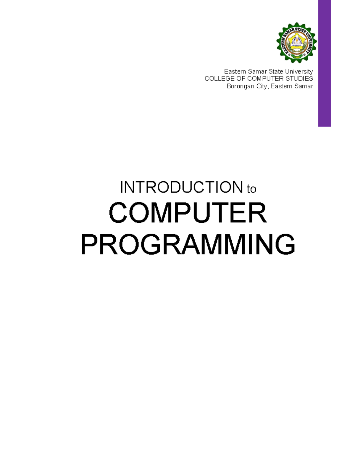 COMP1- Lesson-1-3 - jorufrpvv3oivppbtio - Eastern Samar State ...