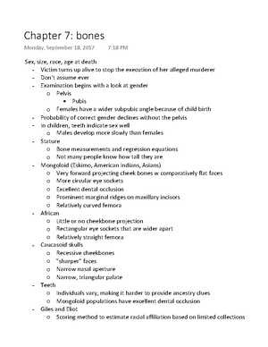 Chapter 2 bones - Chapter 2: bones Monday, September 4, 2017 1:02 PM ...