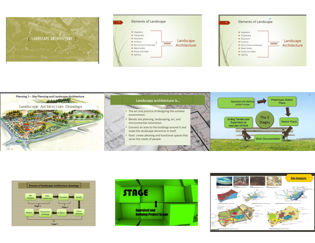 Landscape Archi - Bachelor of Science in Architecture - Studocu