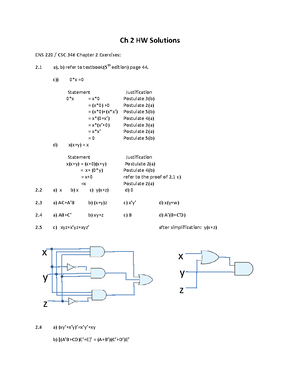 Chapter 2 Homework v3 - N/A - ENS 220 / CSC 346 Chapter 2 Exercises 1 ...