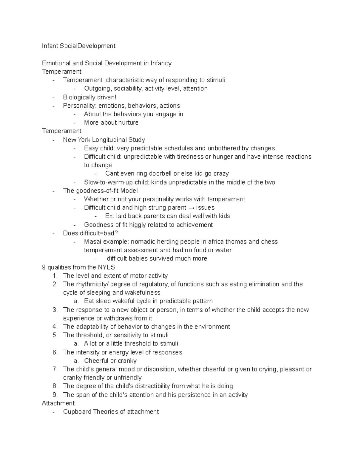 Chapter 6 Infant Social Development Lec - Infant SocialDevelopment ...