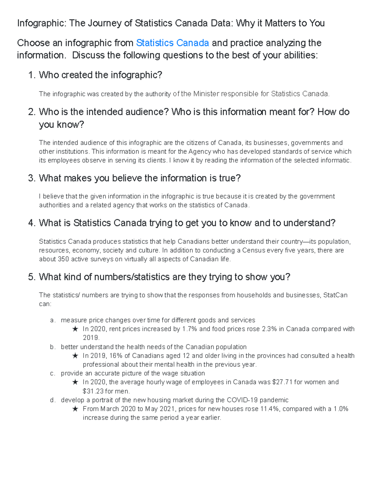 Infographic The Journey of Statistics Canada Data Why it Matters to You ...