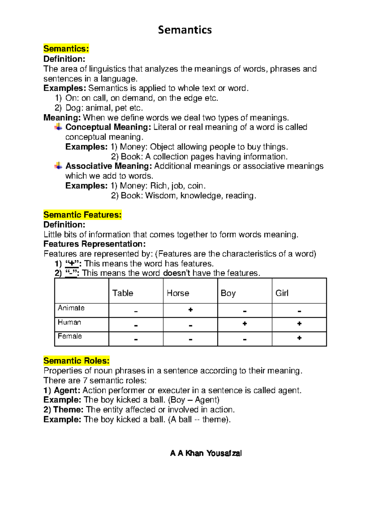 Semantics by Azmat - Semantics Semantics: Definition: The area of ...