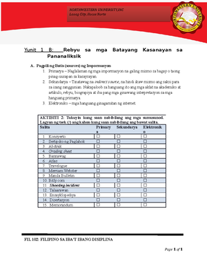 Understanding Web Pages - Computer Education PROGRAMMING (HTML) Quarter 1 – Week 2 – Module 1 ...