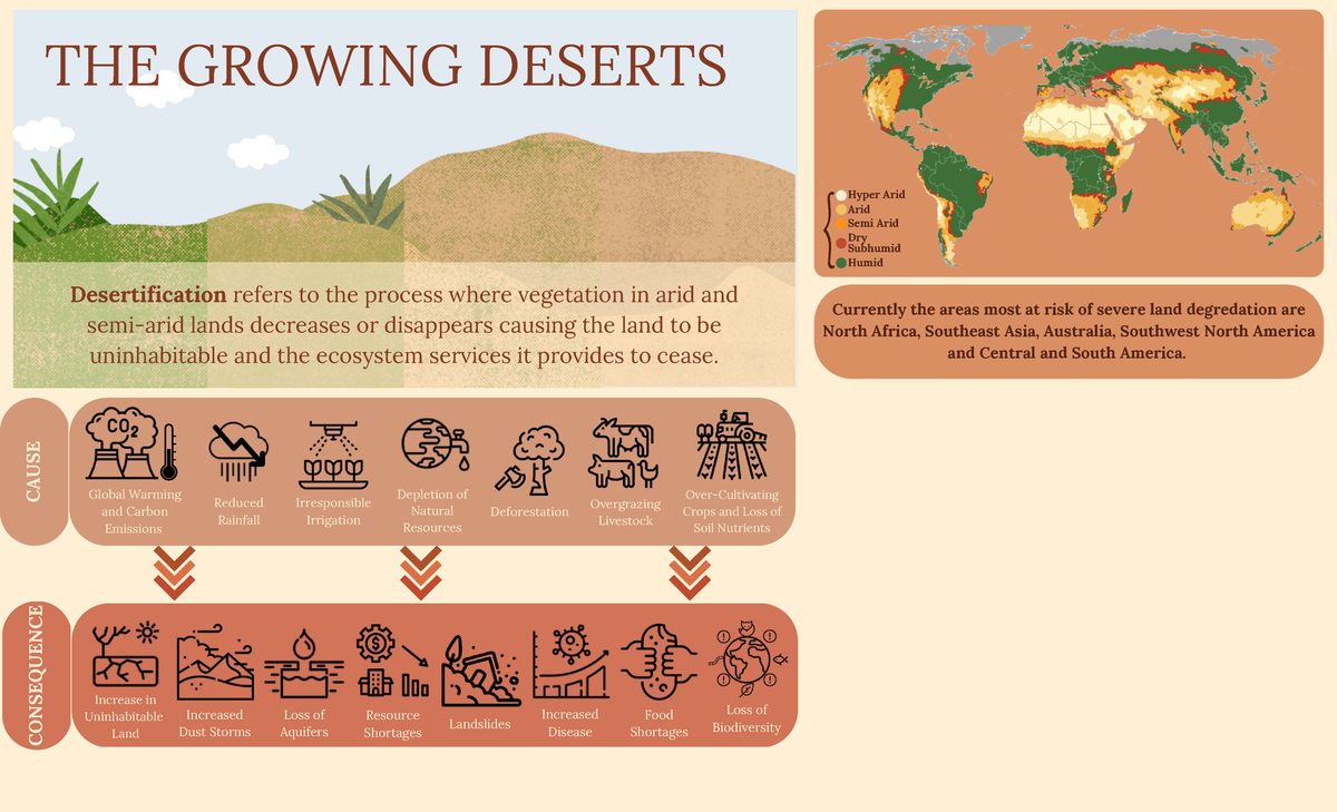 Desertification LONG - Infographic Assignment - Global Warming and ...