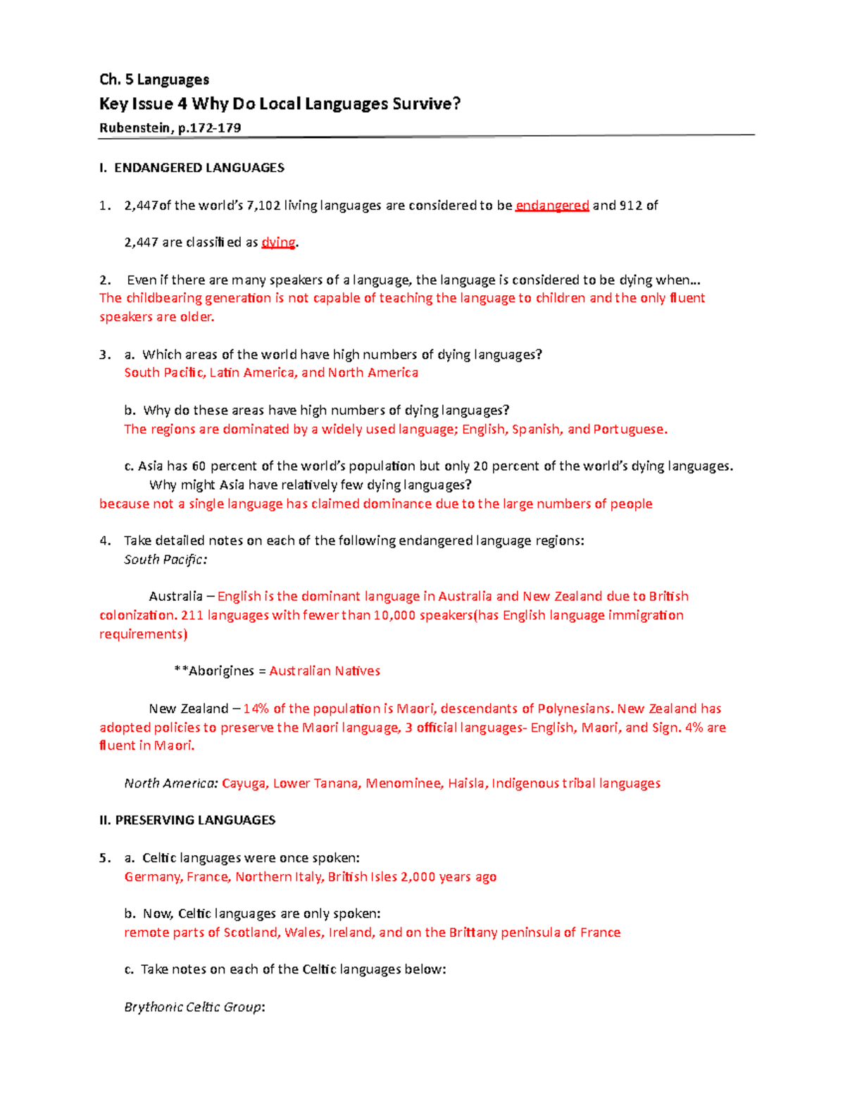Chapter 5.4 AP Human Geography - Ch. 5 Languages Key Issue 4 Why Do ...