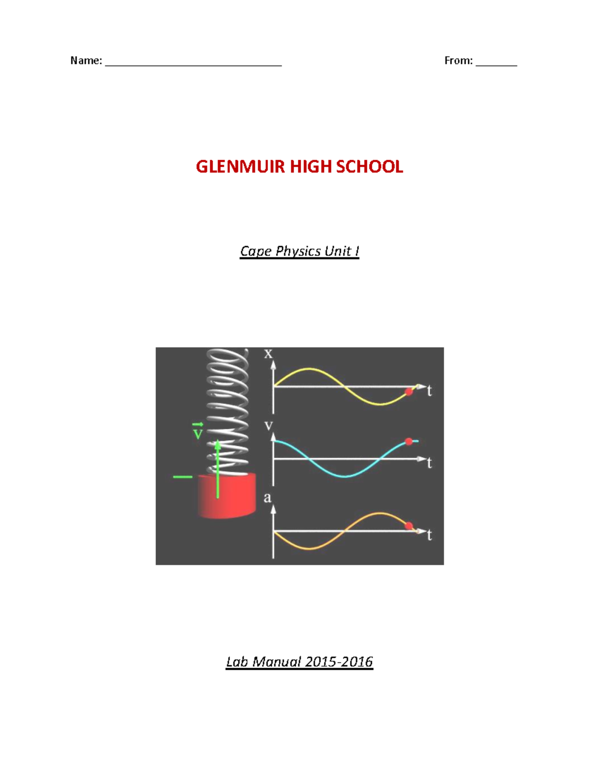 Labs for Cape Examinations In the year 2022 - Name ...