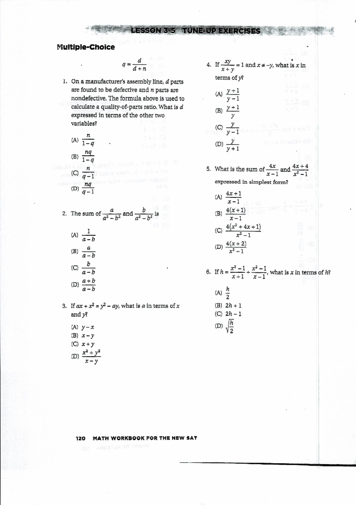 3-5 - Math worksheet - math301 - Studocu