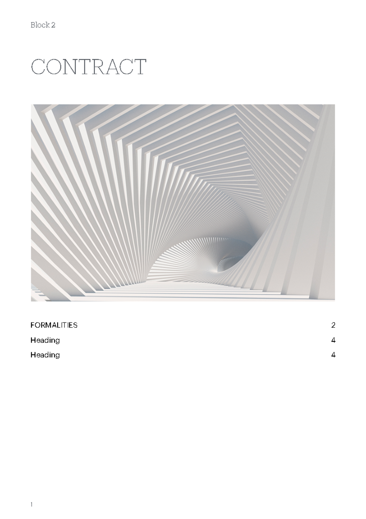 C: Block 2 Class Notes - CONTRACT FORMALITIES 2 Heading 4 Heading 4 ...