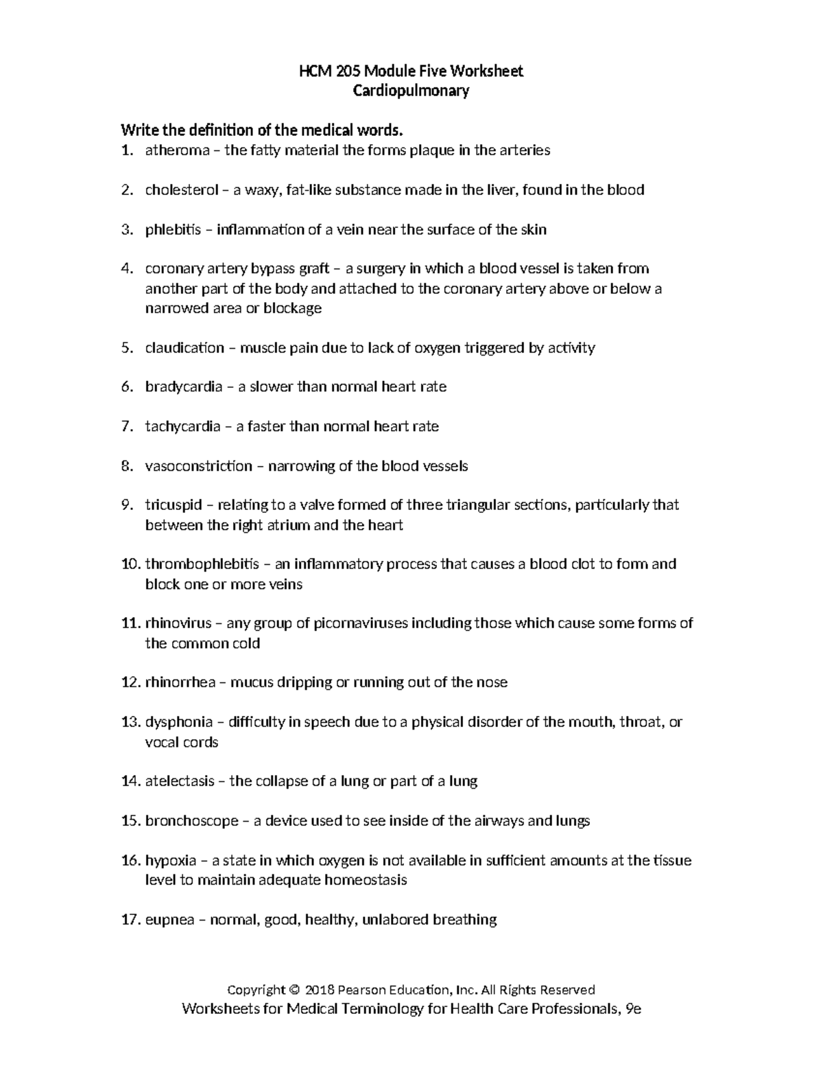 HCM 205 Module Five Worksheet - HCM 205 Module Five Worksheet ...