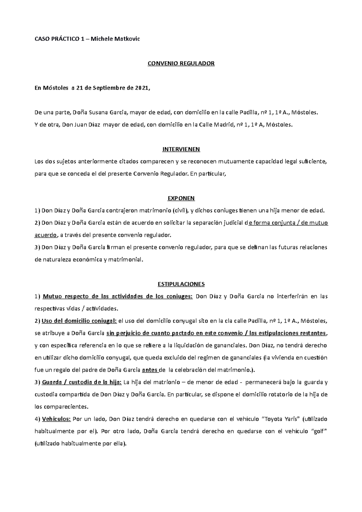 CASO Práctico 1 - Michele Matkovic - CASO PRÁCTICO 1 – Michele Matkovic ...