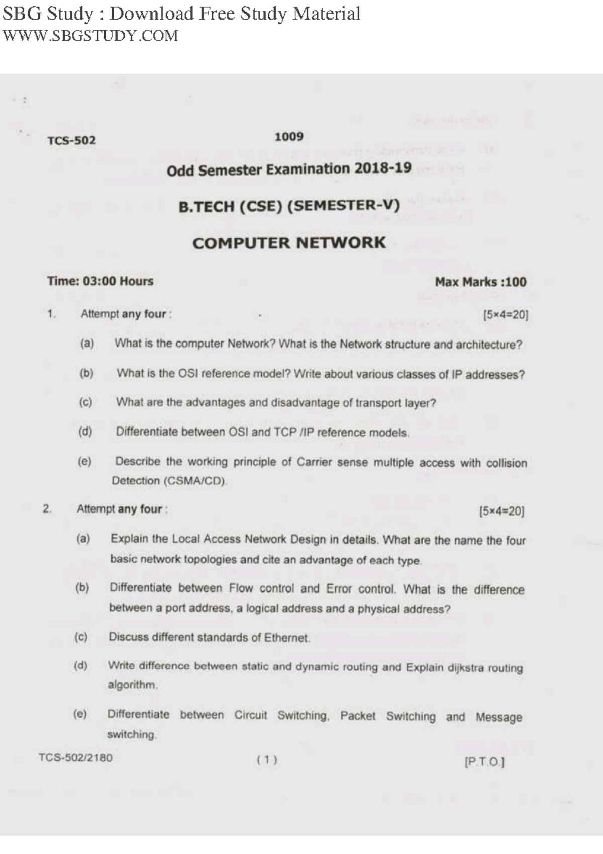 Computer-network-2018 - Cryptography and Network Security - SBG Study : Download Free Study ...