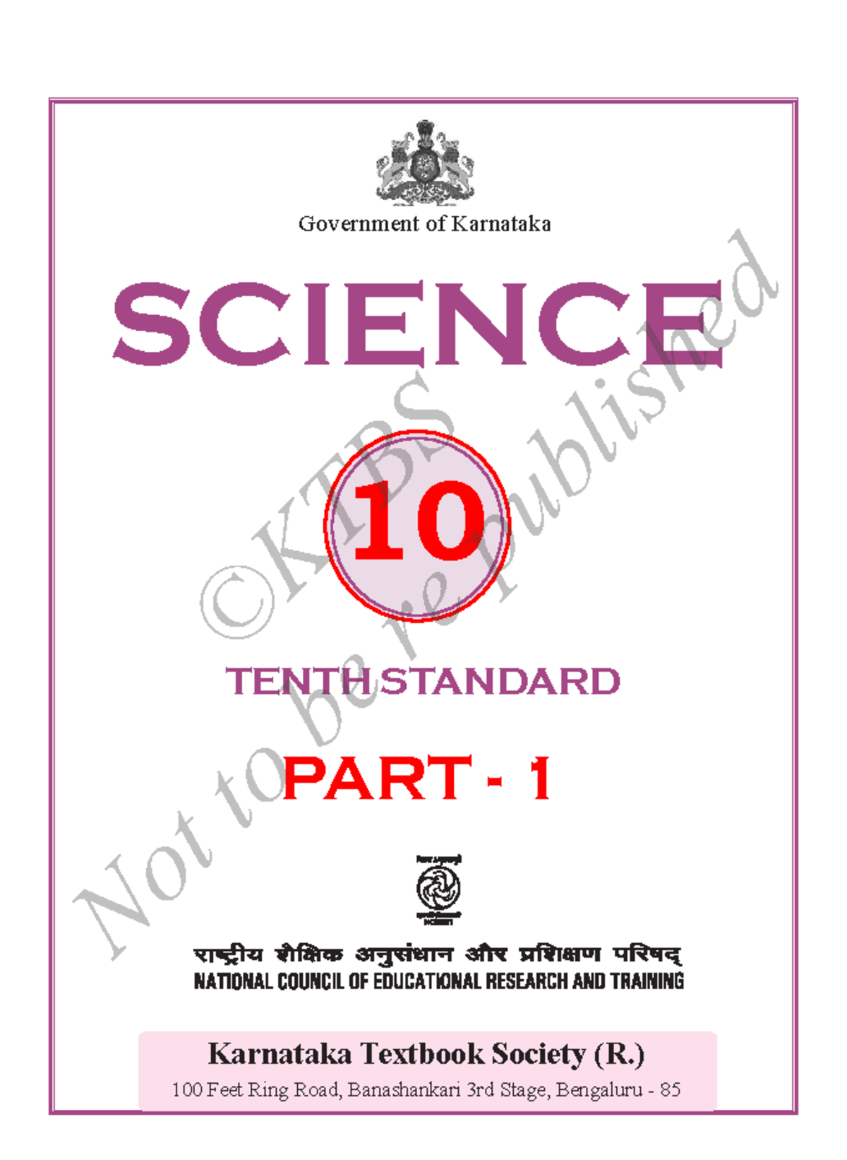 10th-english-science-1 - Government of Karnataka SCIENCE PART - 1 TENTH ...