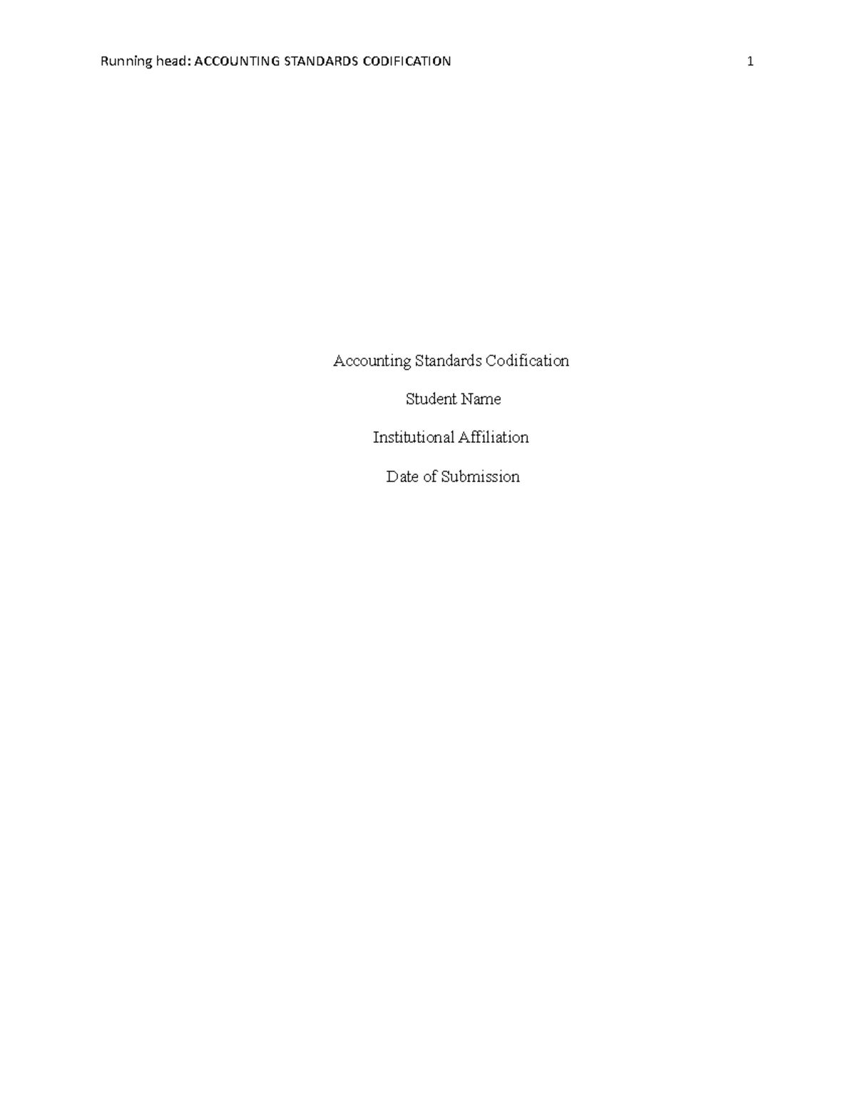 Accounting Codification - English - UoN - Studocu