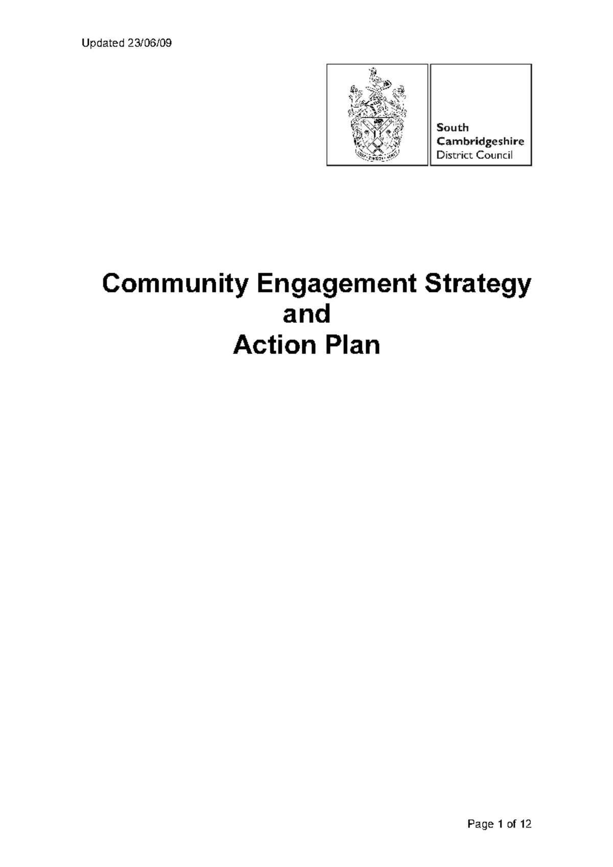 Community Engagement Strategy 02072009 Cabinet - Community Engagement ...