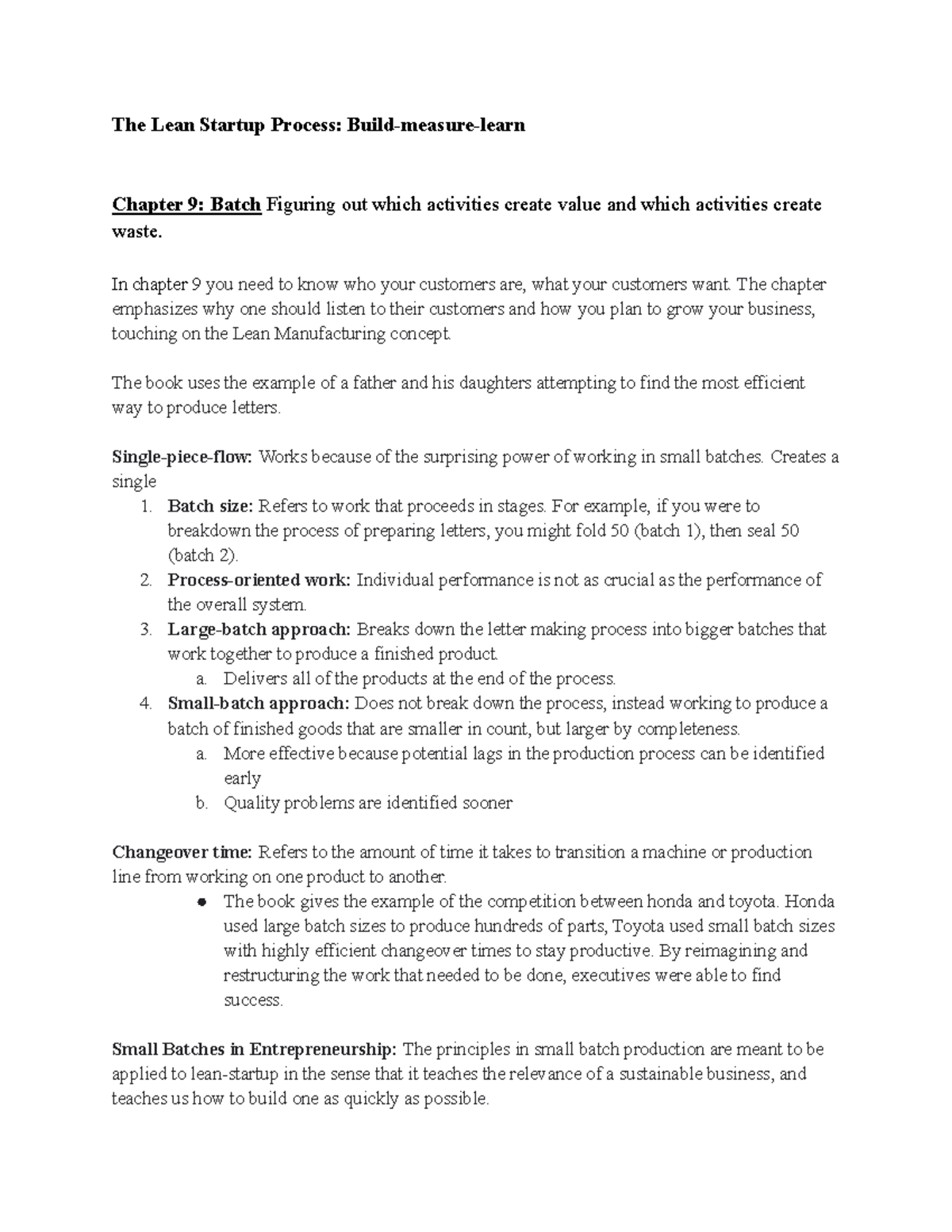 The Lean Startup Notes - The Lean Startup Process: Build-measure-learn ...