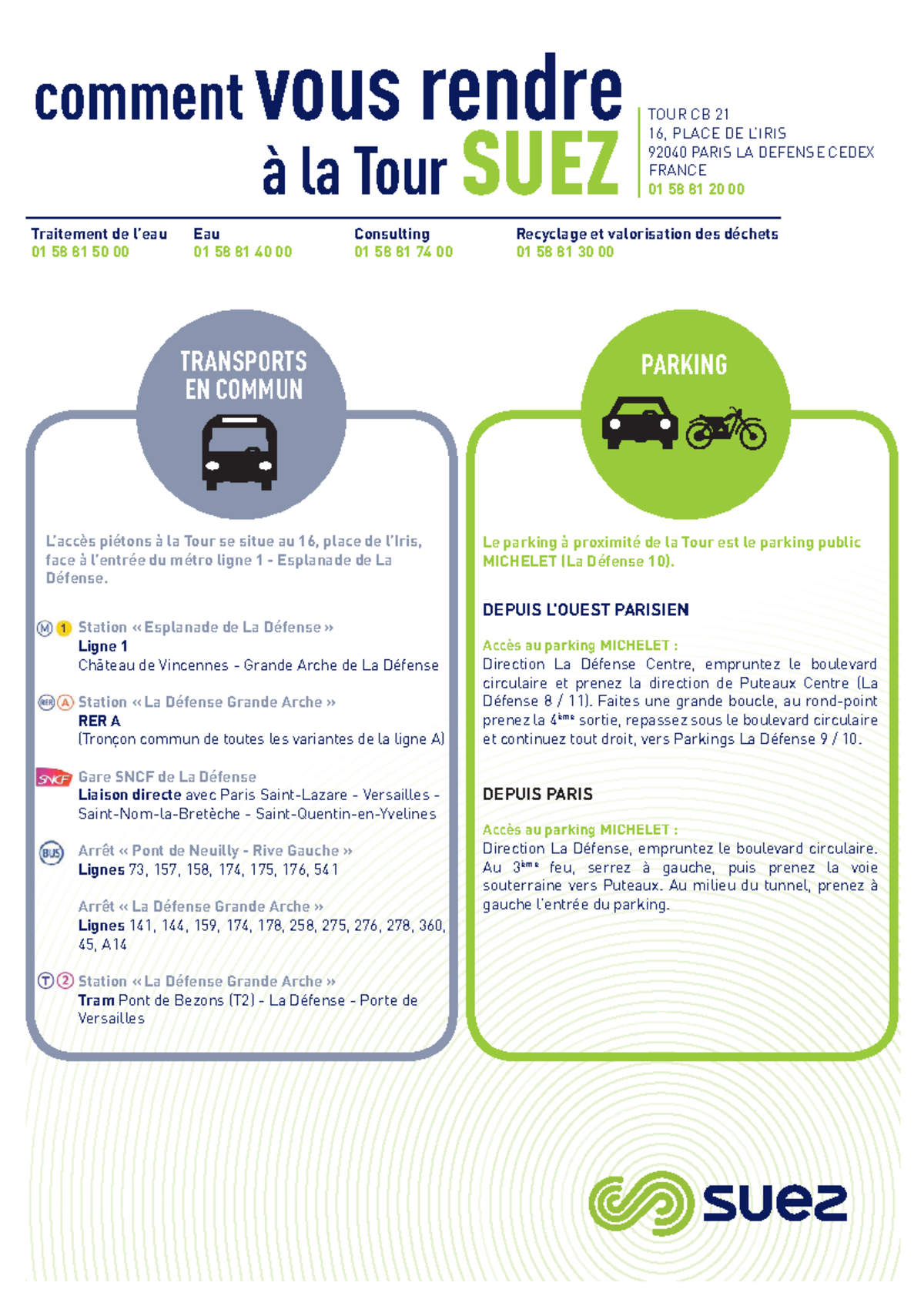 Plan-acces-TOUR-CB21-2016-FR - comment vous rendre à la Tour SUEZ TOUR ...