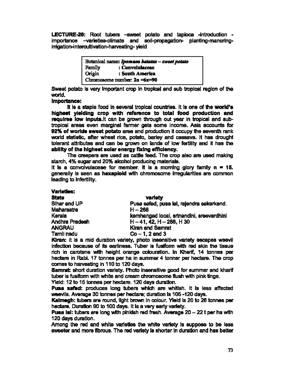 Horti Lecture 20 - horticulture - Studocu