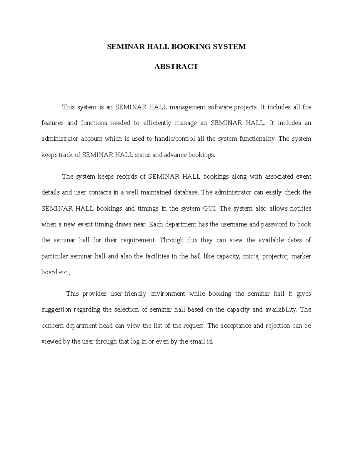 0Dmo26k7e61U - Not Applicable - SEMINAR HALL BOOKING SYSTEM ABSTRACT ...