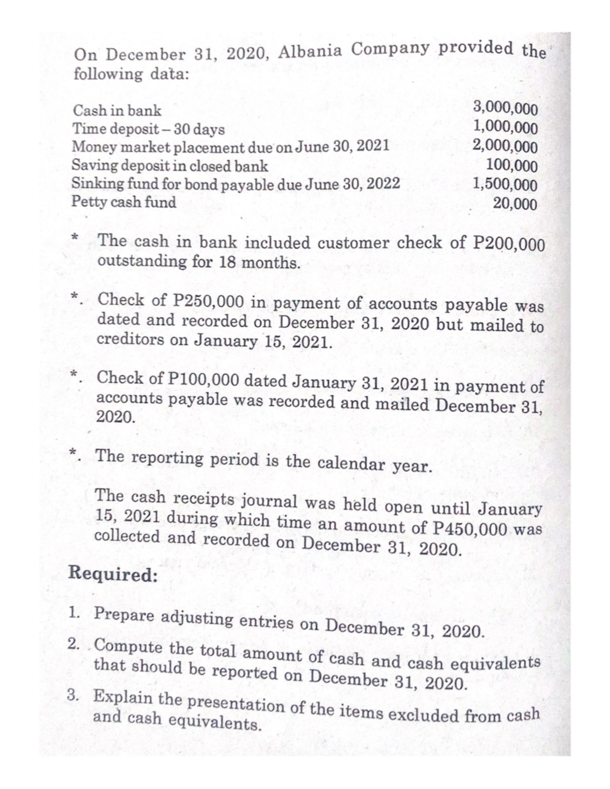 Sample/practice exam 5 May 2020, questions - Accounting - Studocu