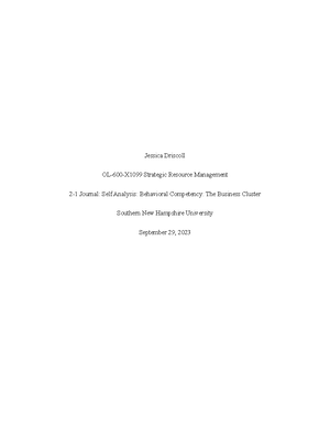 4 2 Short Paper - Jessica Driscoll Southern New Hampshire University OL ...