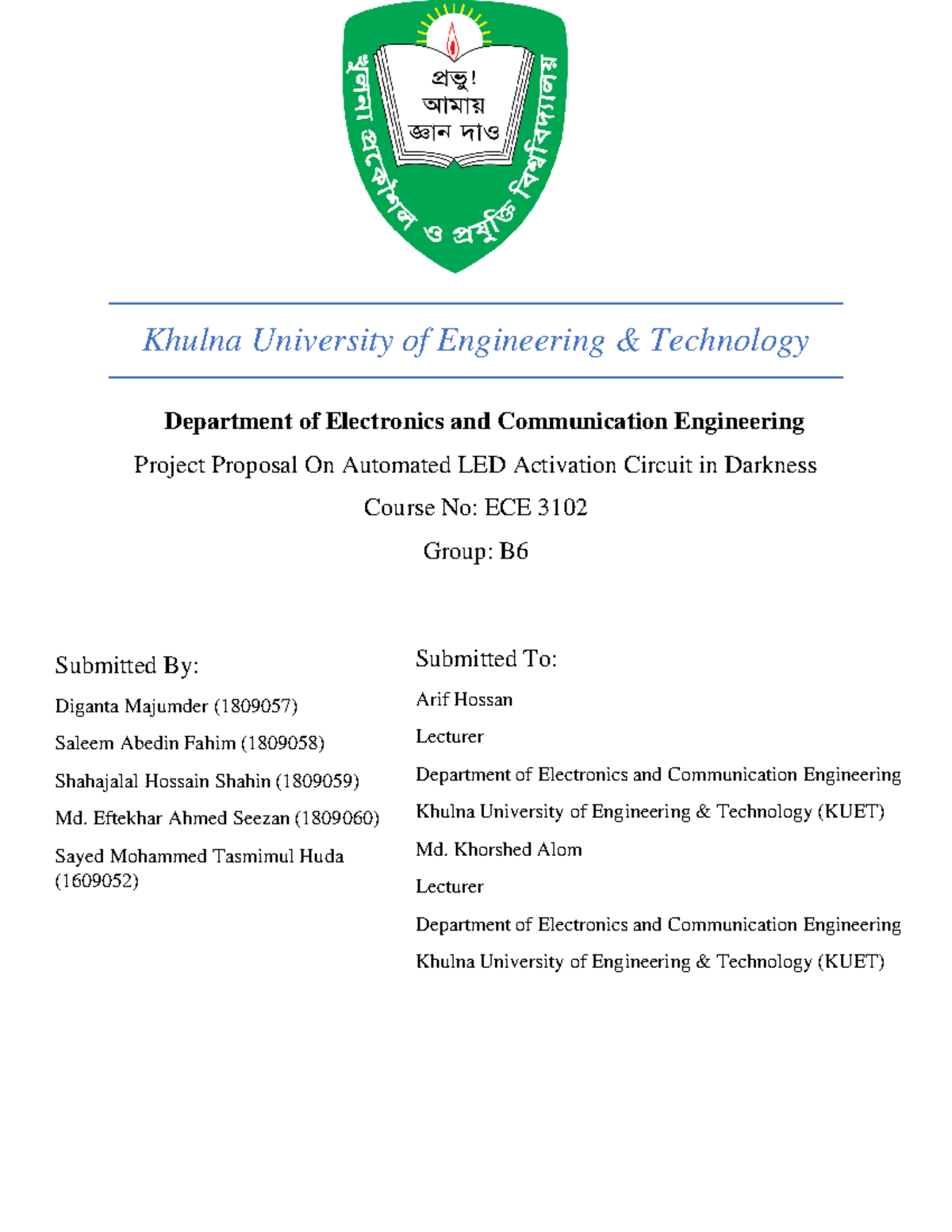 LDR-SCR - A project based on SCR - Khulna University of Engineering ...