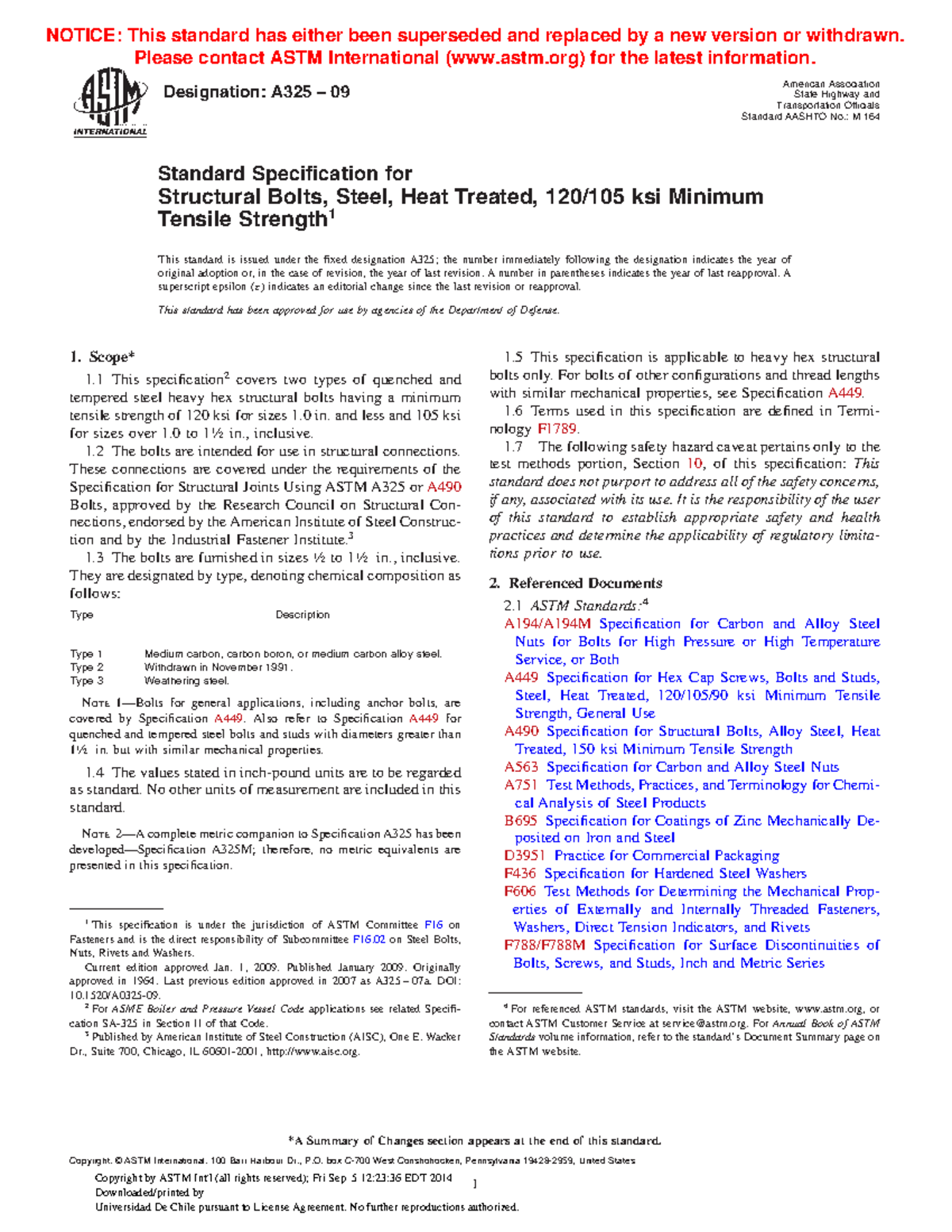 ASTM A325 09 - ASTM A325 09 - Designation: A325 – 09 American ...