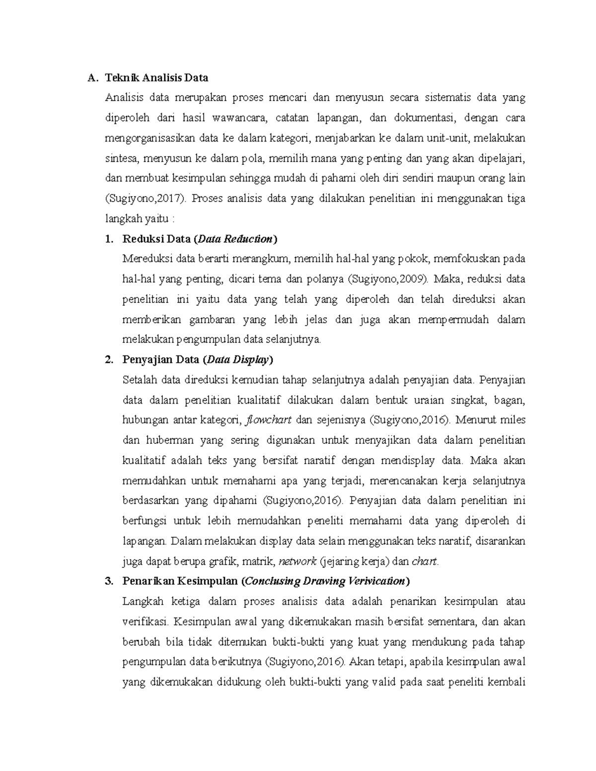 Teknik Analisis Data - A. Teknik Analisis Data Analisis data merupakan ...