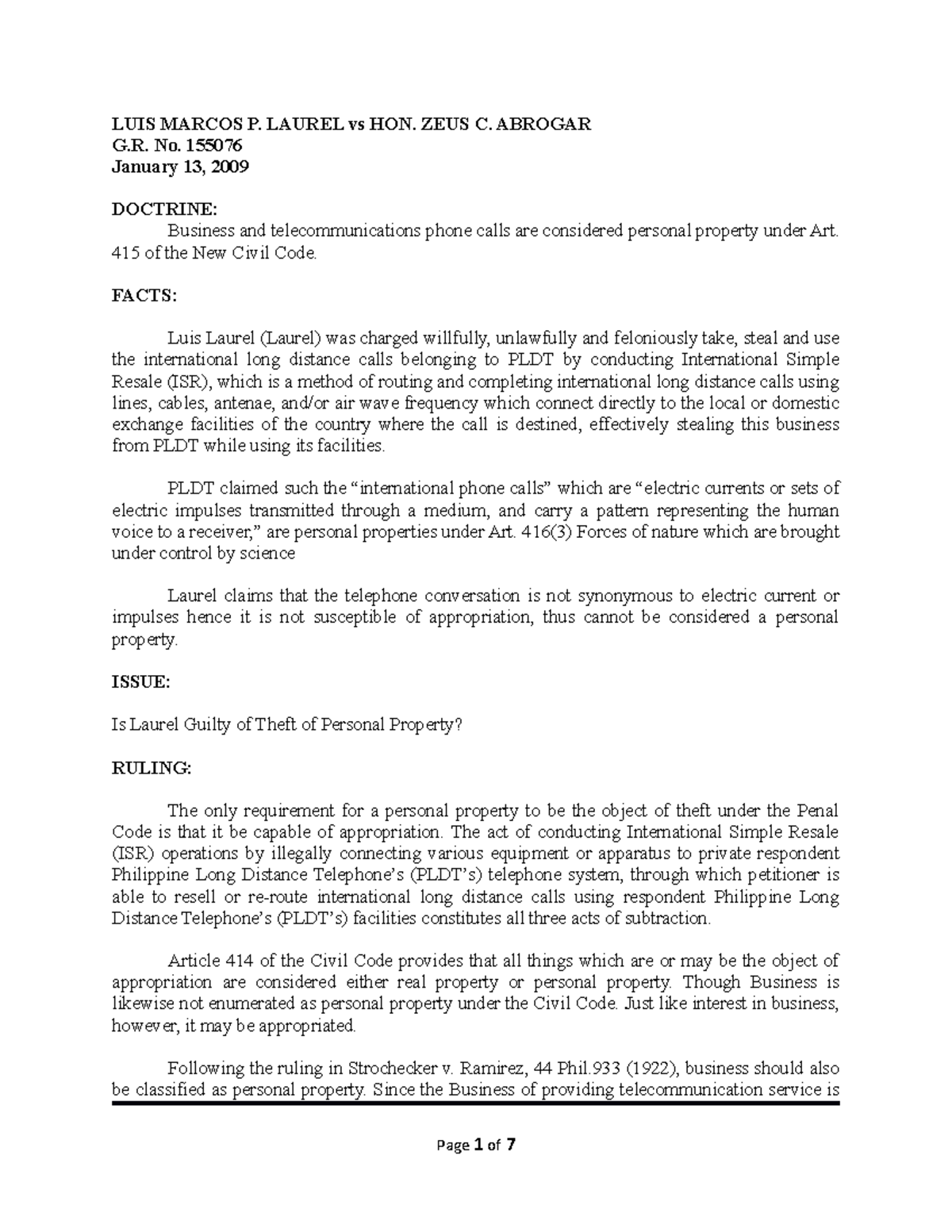 Civrev CASE Digests - Digested cases related to property law ranging ...