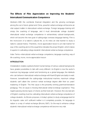 FILM Appreciation AND FILM Analysis - FILM APPRECIATION AND FILM ...