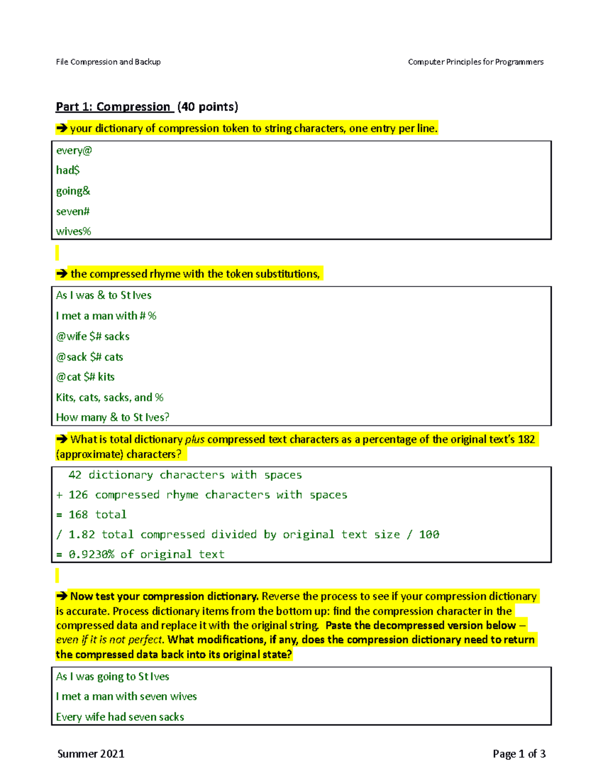 CP4P Week9 Activity - File Compression and Backup Computer Principles for Programmers Part 1 ...