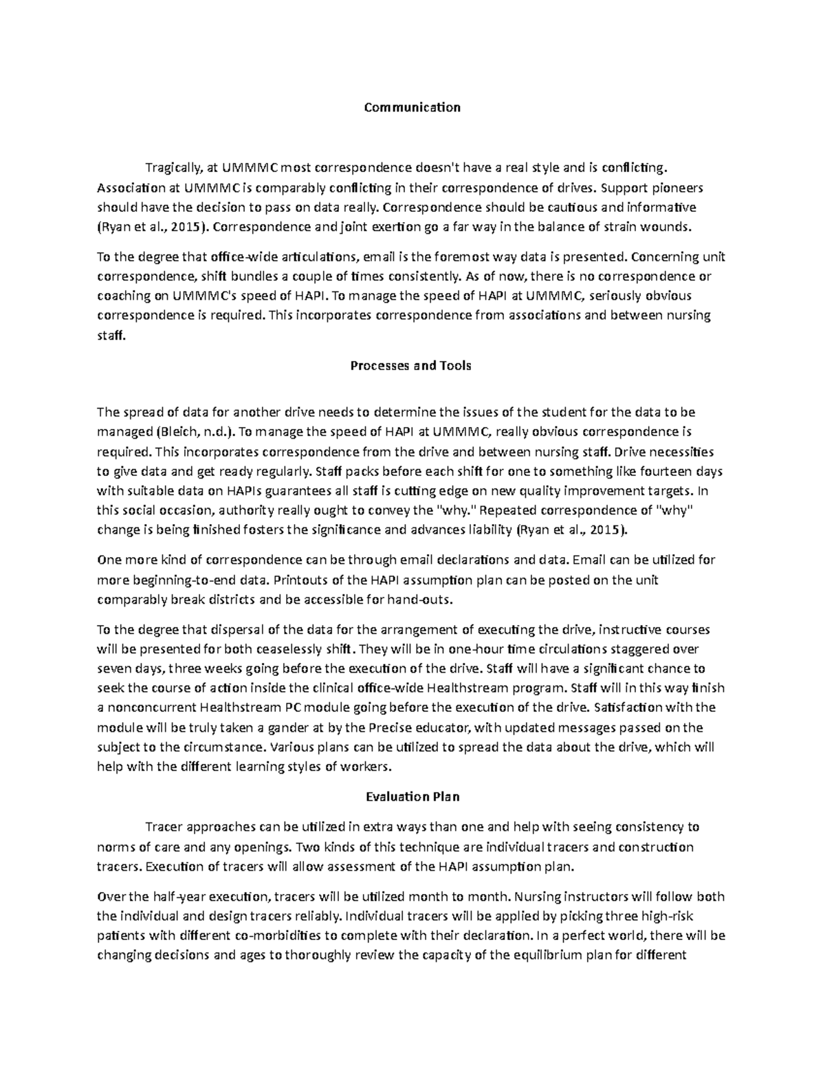 5-1 Milestone 4-3 - Module 5: Implementation of QI plan - Communication ...