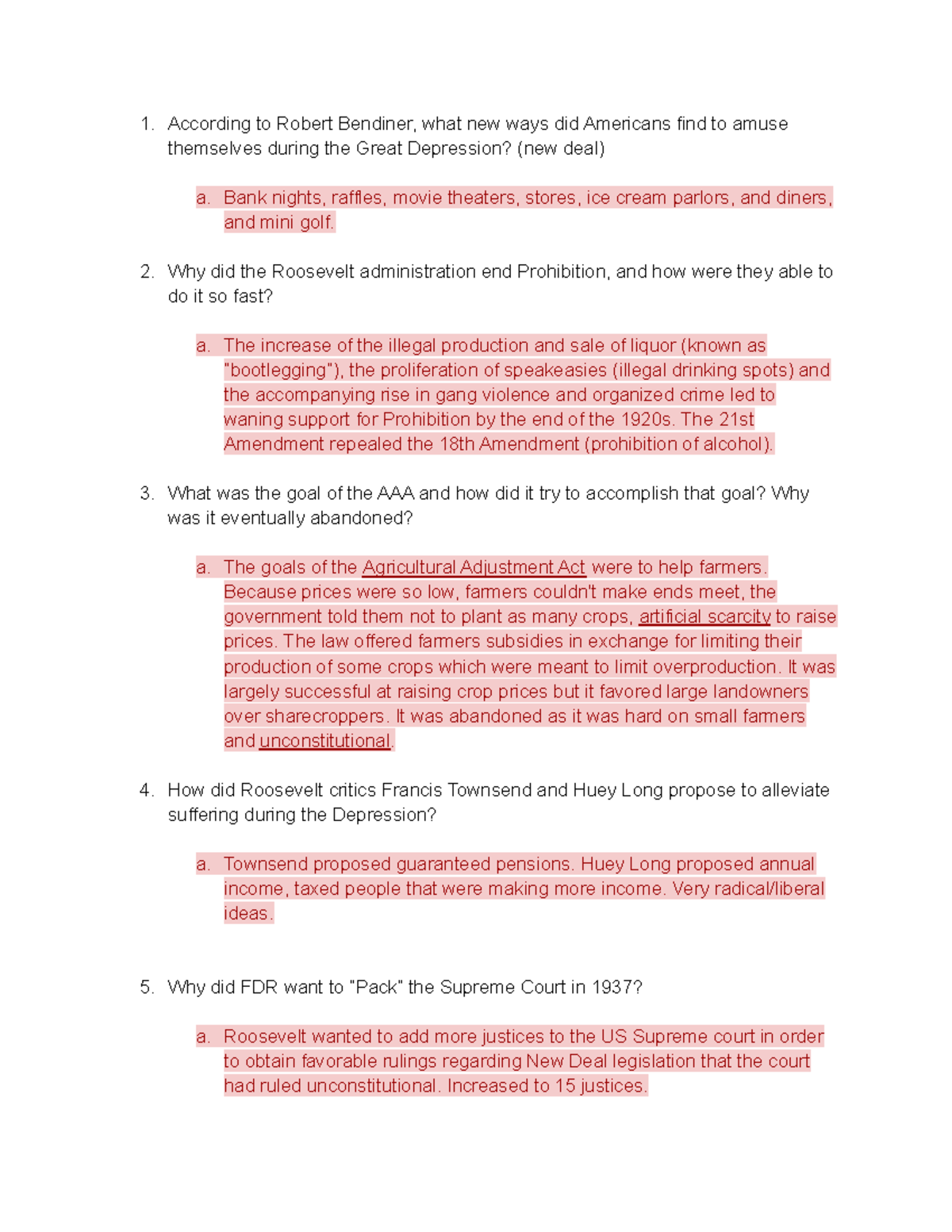 History 371 Final Exam Review - According to Robert Bendiner, what new ...