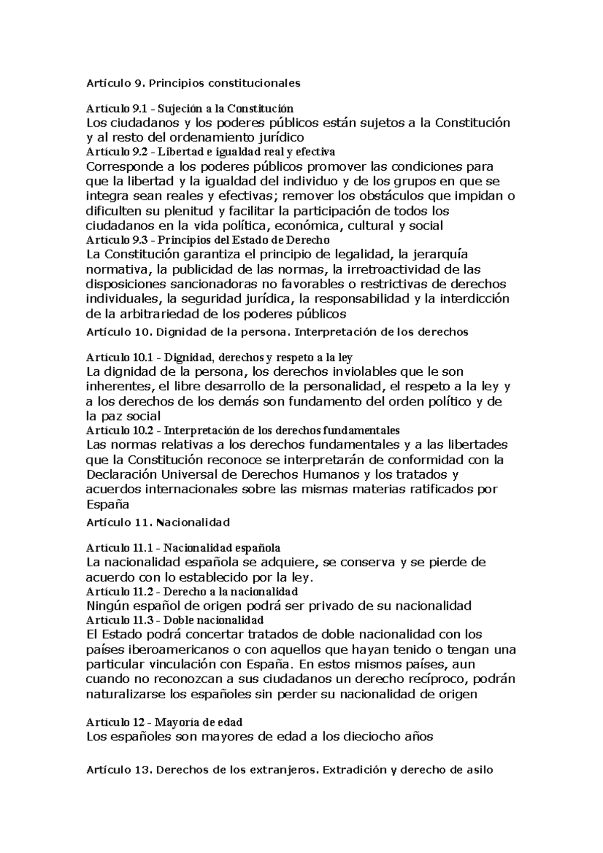 Constitucion y cosas varias - Artículo 9. Principios constitucionales ...