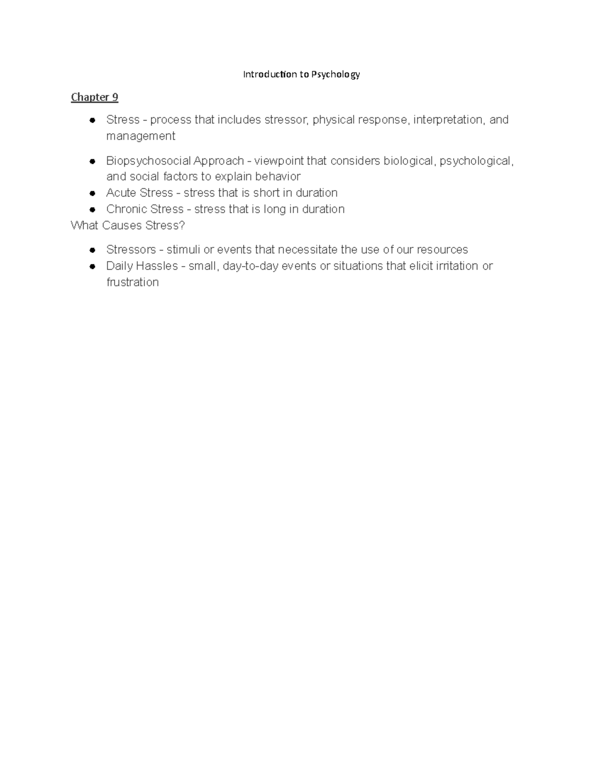 Chapter 9 - Professor Sholty - Introduction to Psychology Chapter 9 ...