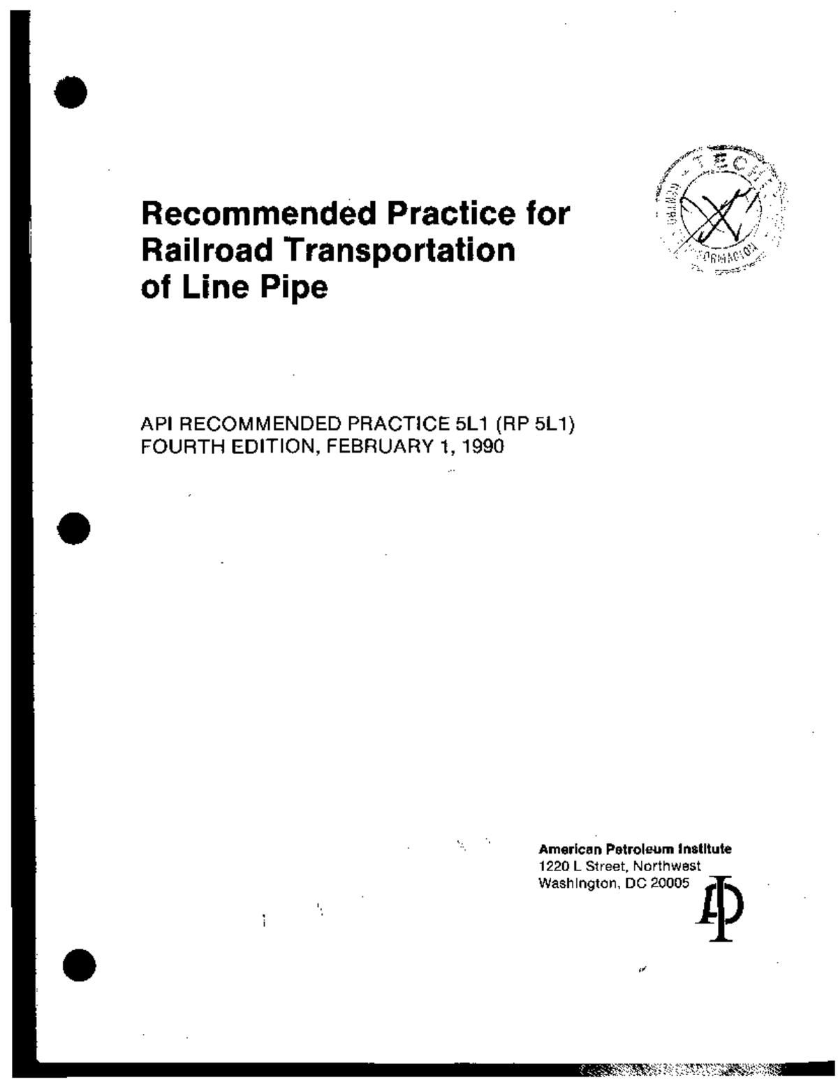 API RP-5L1 - American Ptetroleum Intutude standar - Mathematics: Analysis and Approaches SL ...