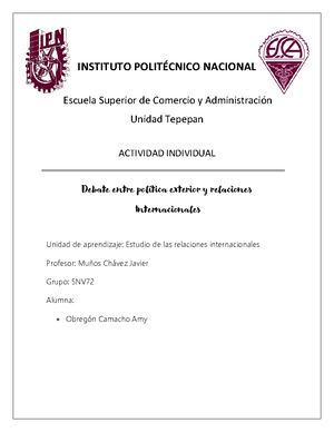 Cuadro Comparativo Pamoa - Instituto Politécnico Nacional Escuela ...