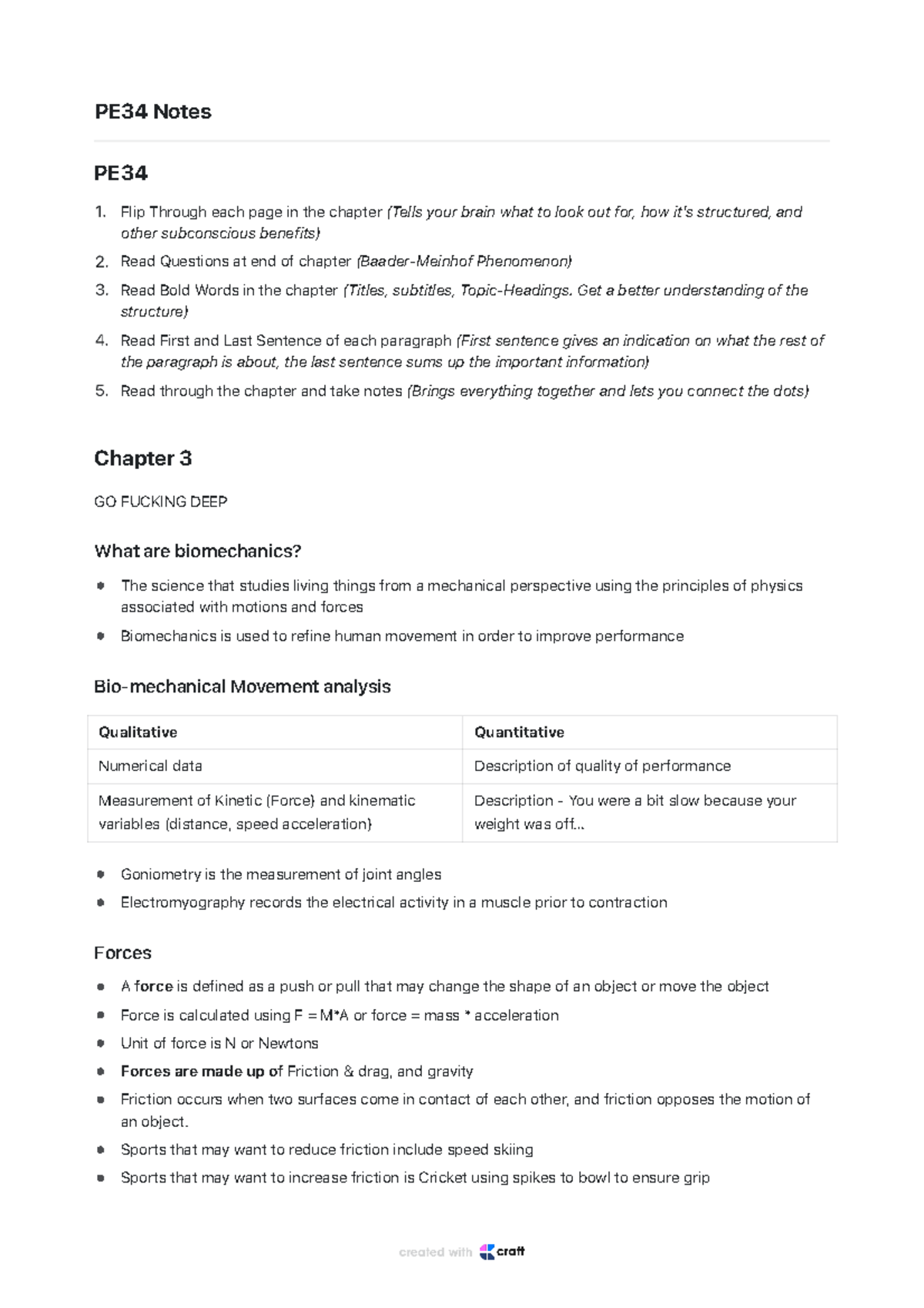 PE34 Notes - PE34 Notes PE Flip Through each page in the chapter (Tells ...