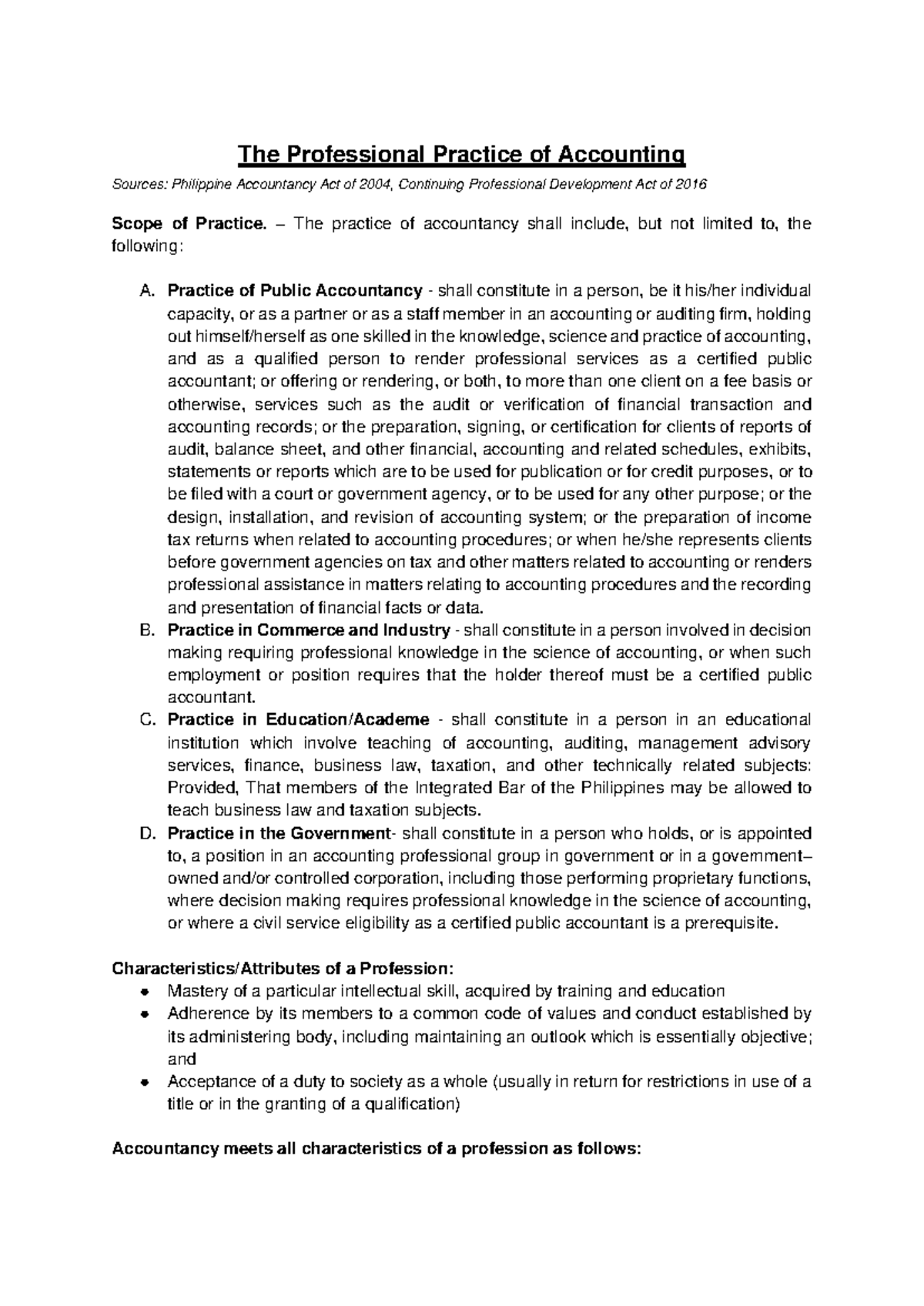 04 The Profession a l Pr a ctice of Accounting - The Professional ...