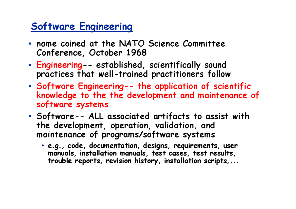 01b-software crisis 2 - Software Engineering name coined at the NATO ...
