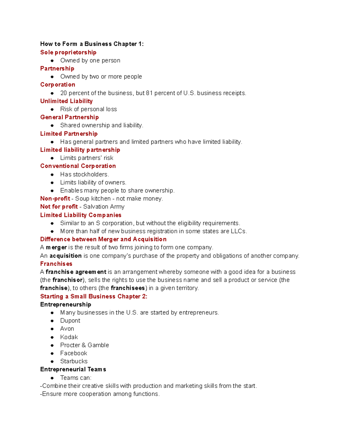 How to form a business notes Sabrina Zemil-2 - How to Form a Business ...