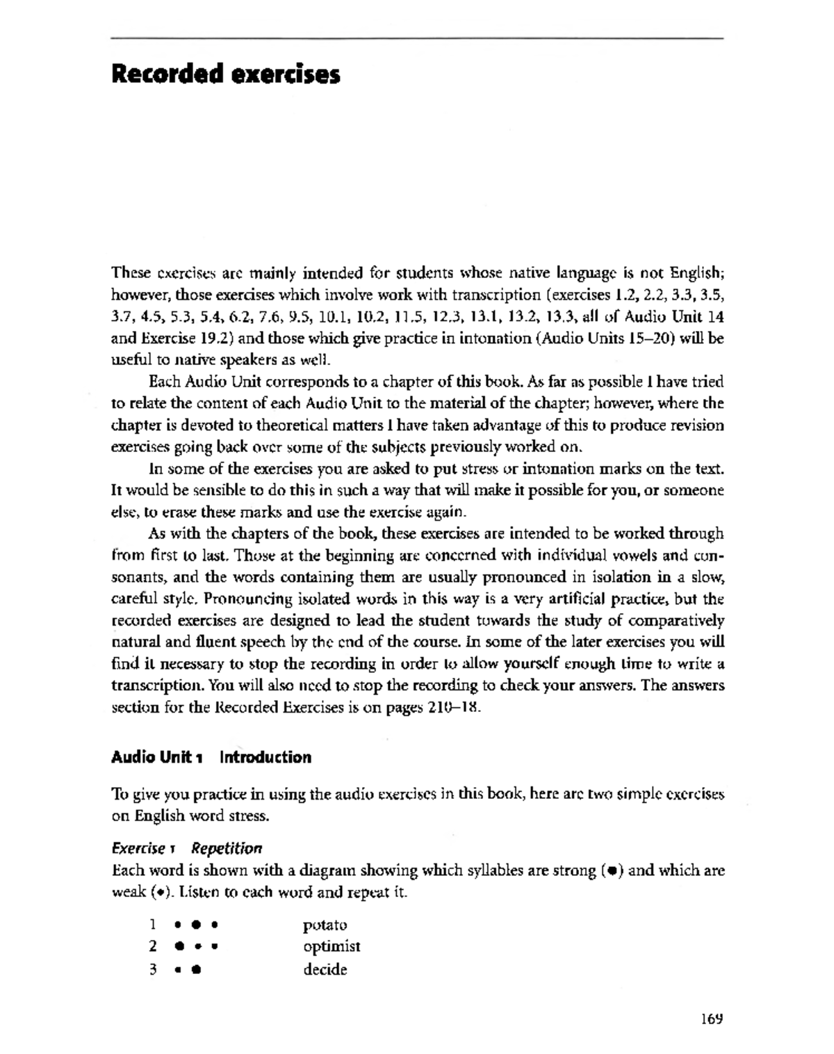 Recorded exercises - really good for those who want to study - Recorded ...