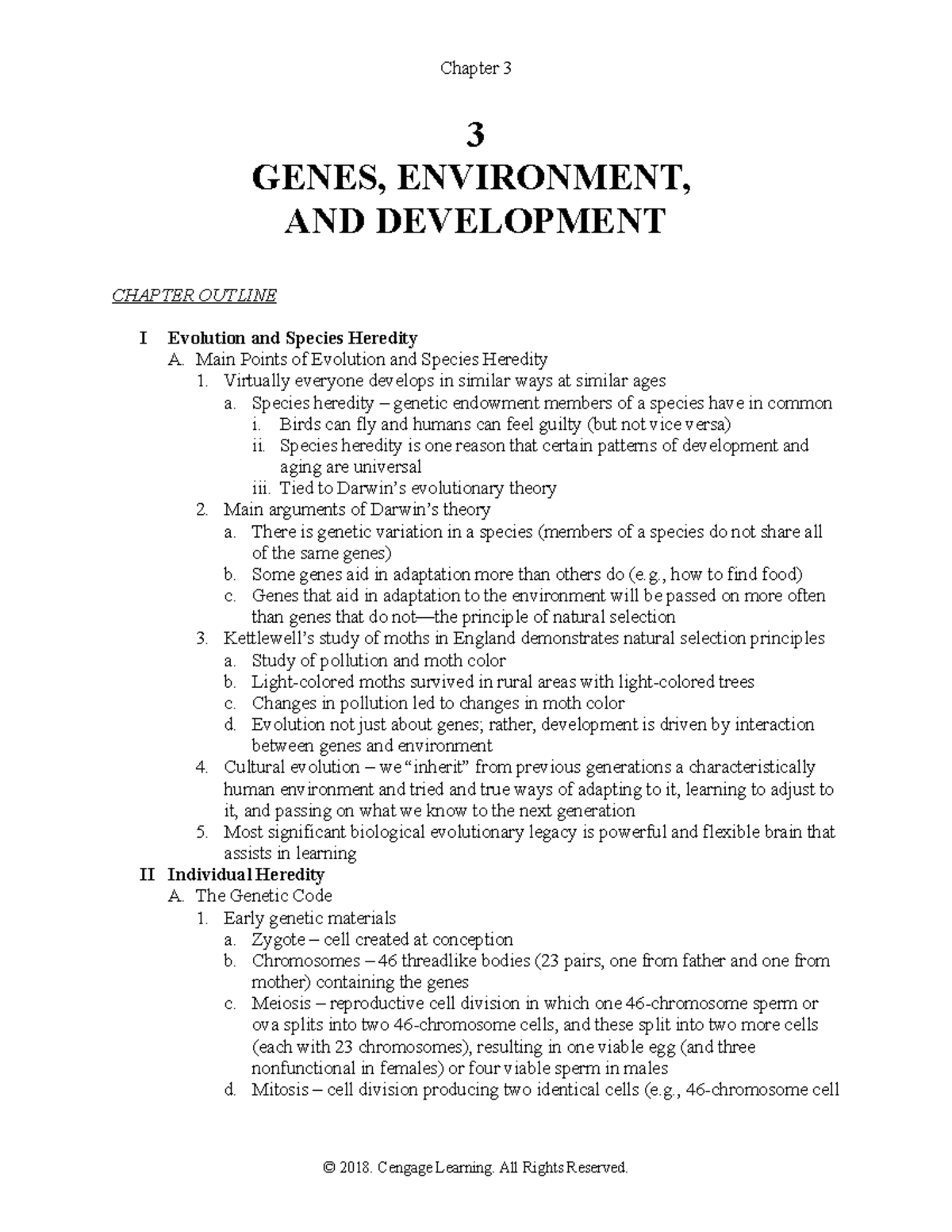 Chapter 3 genes environment - 3 GENES, ENVIRONMENT, AND DEVELOPMENT ...